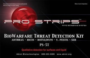 Pro Strips 5 Agent Biowarfare Threat Detection Kit 10/bx - AdVnt ...