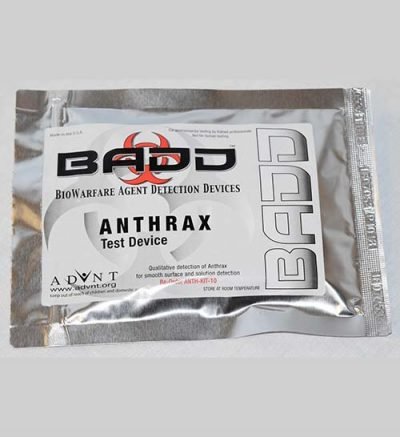 BADD Anthrax Biowarfare Detection Test Kits- 10/Bx - AdVnt Biotechnologies